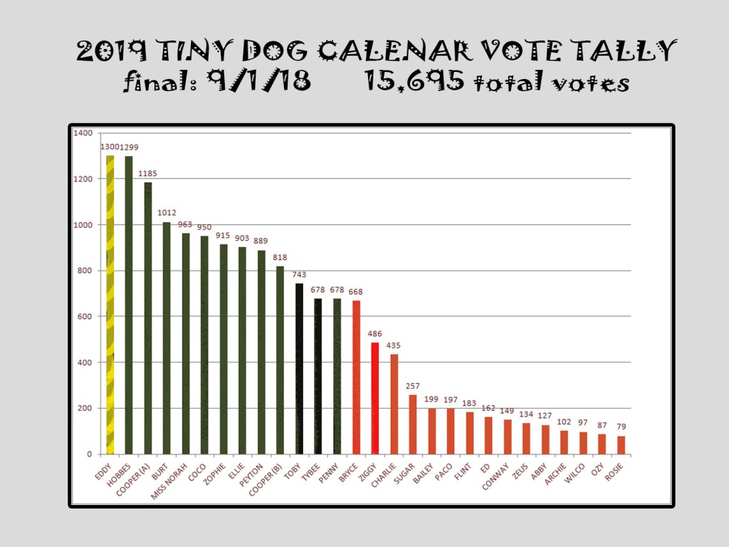 Tiny Dog Calendar voting